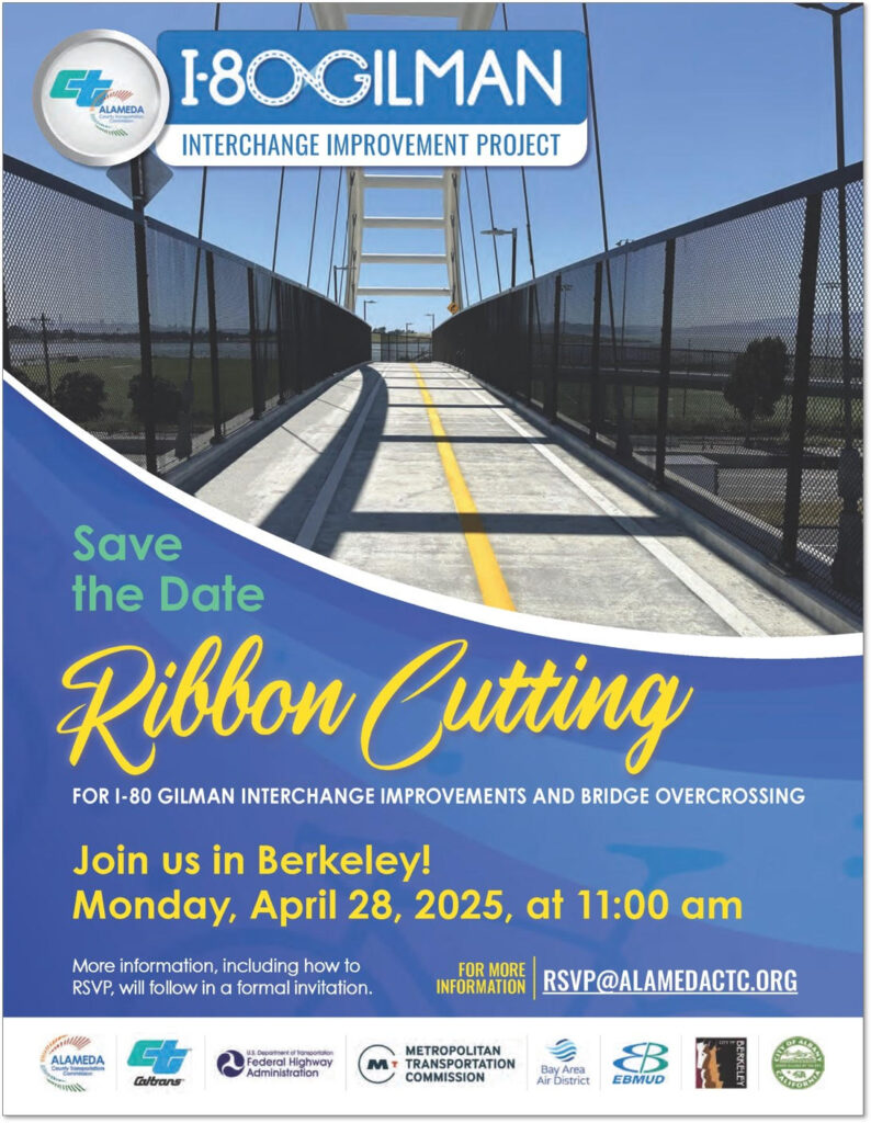 Berkeley Gilman I80 Bike/Walk Bridge Grand Opening - Bike East Bay