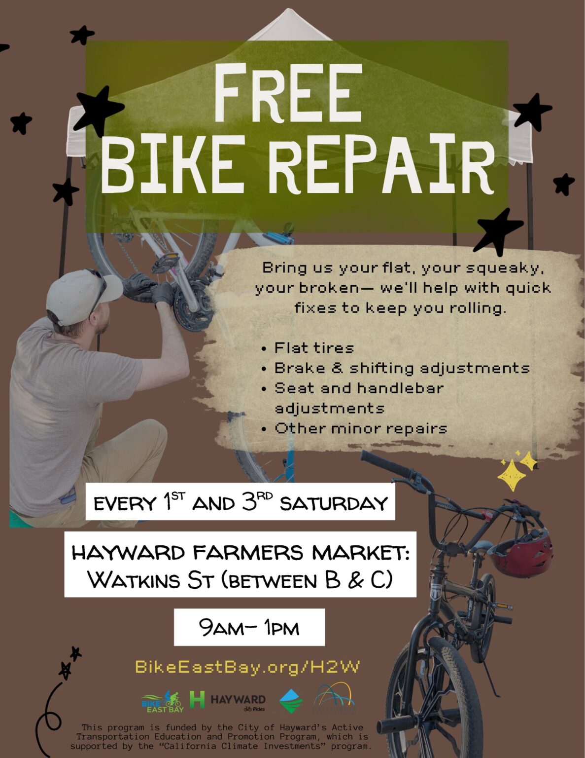 Hayward Rides: Free Bike Repair - Bike East Bay
